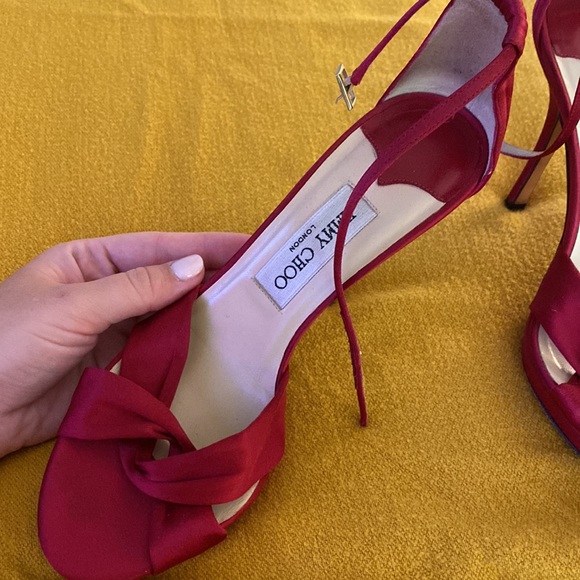 Jimmy Choo | Shoes | Jimmy Choo Red Heels | Poshmark